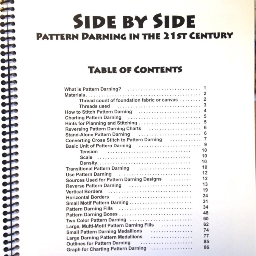 Side by Side Pattern Darning - Nimble Needle