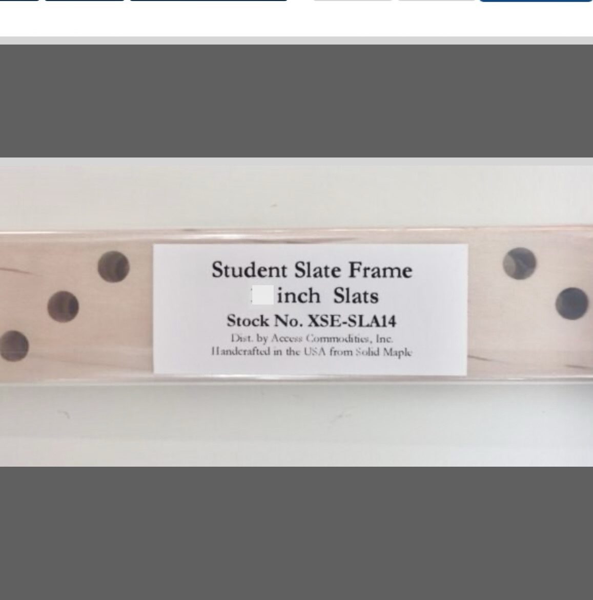 Slate Frame 14" vertical slats - Nimble Needle