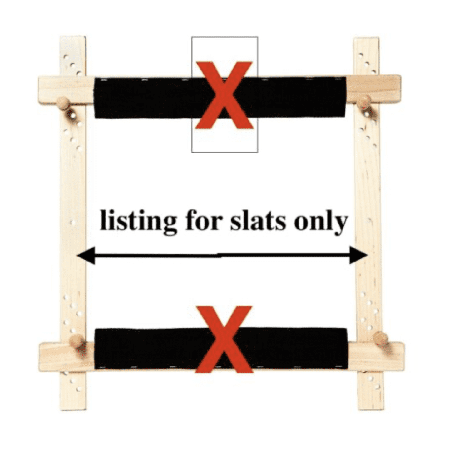 Slate Frame 14" vertical slats - Nimble Needle